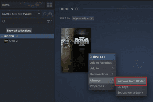 How to Hide, Unhide or Remove a Game From Your Steam Library - What in Tech